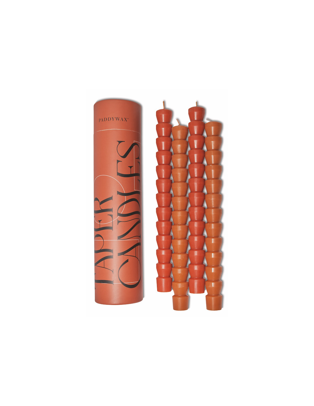 Set de 4 cierges torsadés Terracotta - Paddywax - Ma Jolie Bougie