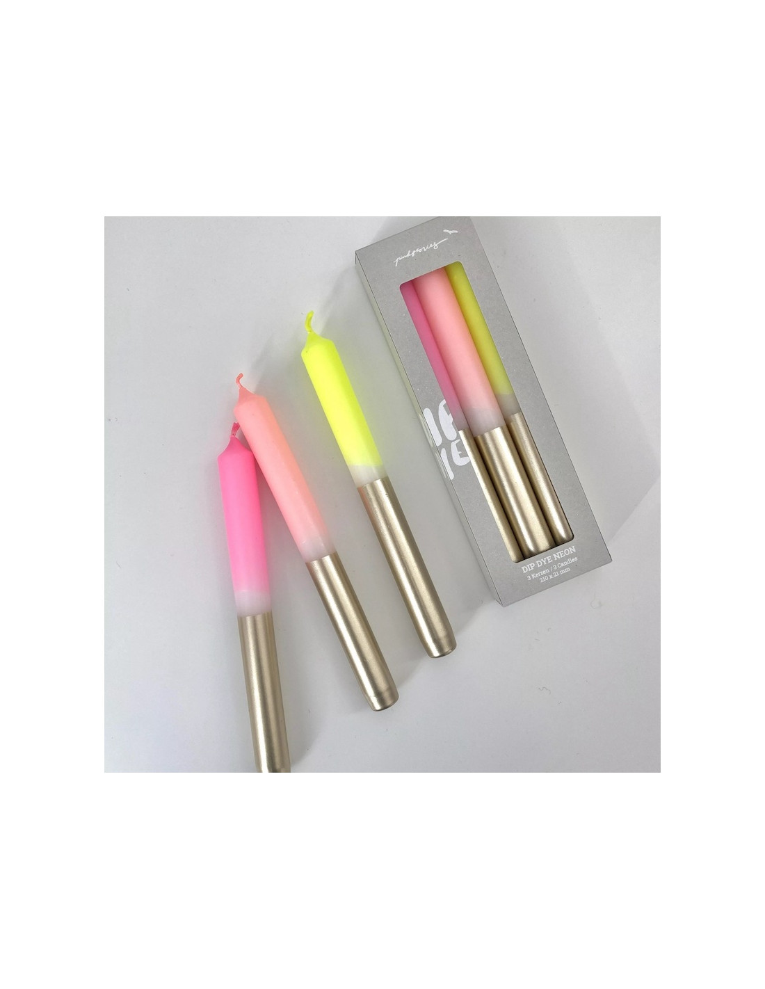 Pink Stories - Cierges et bougies Fluo DYE